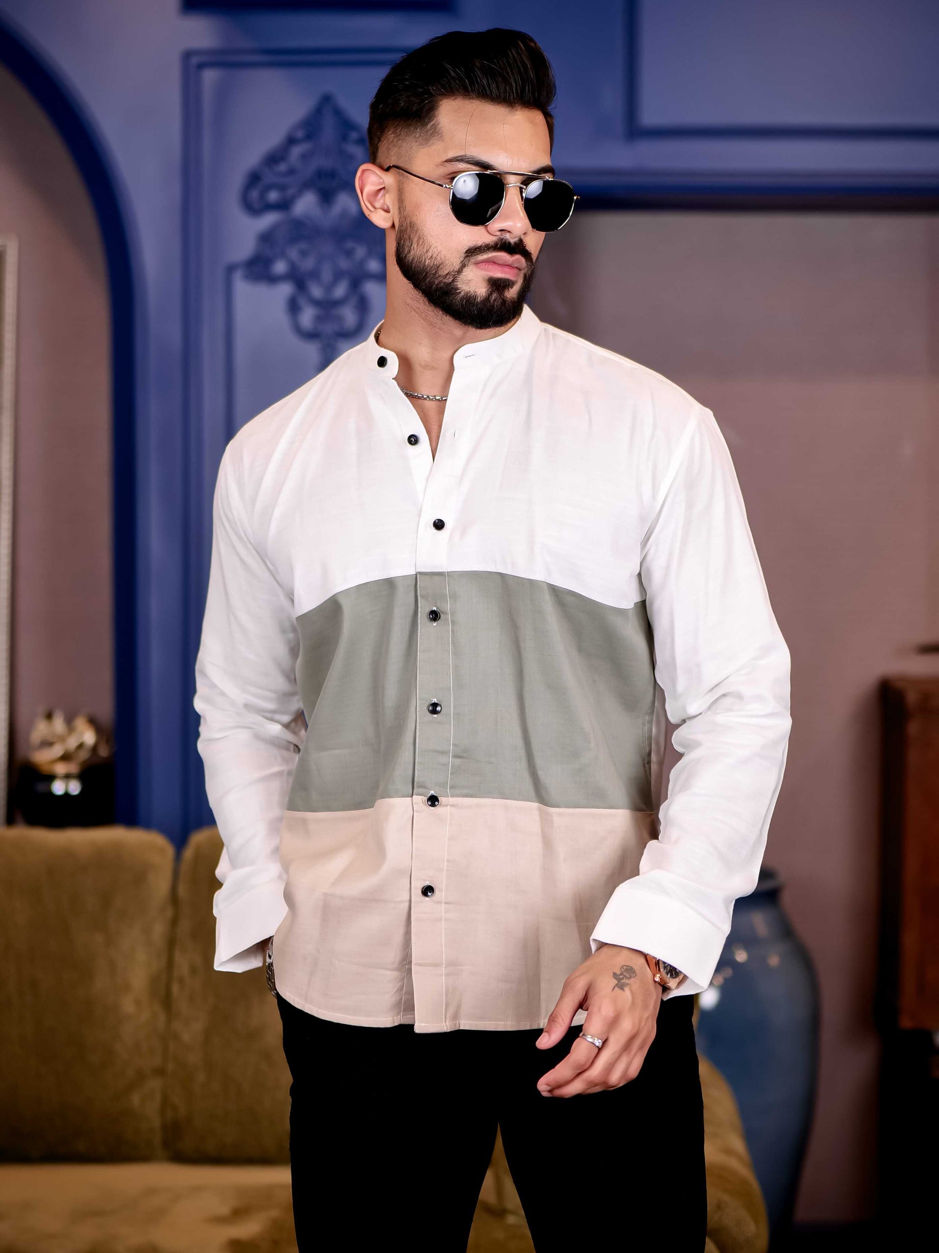 Multi Color Cut n sew Premium Kurta Linen Shirt For Men – The Foomer