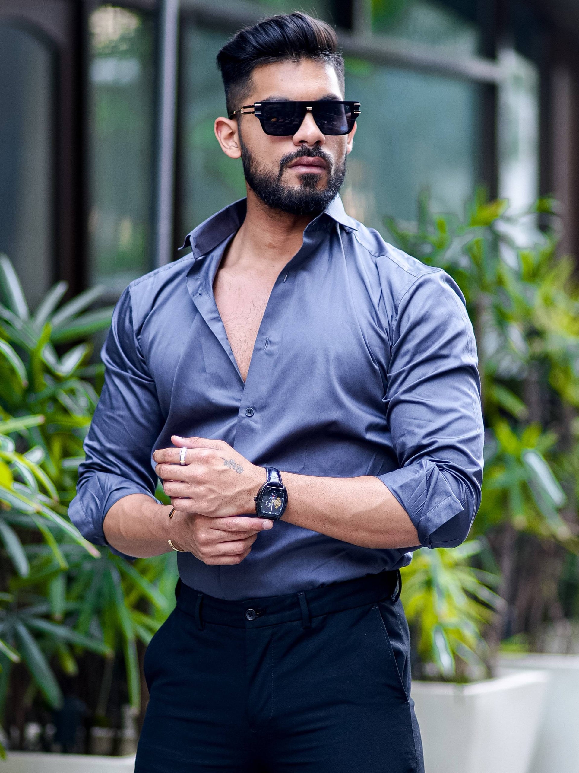 Formy Waikawa Grey Luxury Cotton Shirt – The Foomer